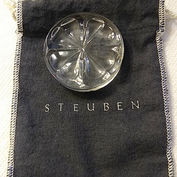 Steuben | Office | Vintage Signed Steuben Crystal Paperweight | Poshmark